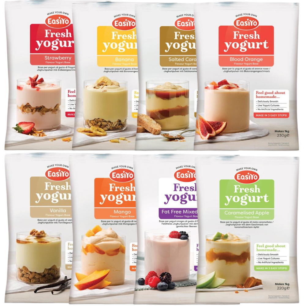 EasiYo Yoghurt 8 Everyday Variety Pack – Yoghurt Maker.co.uk